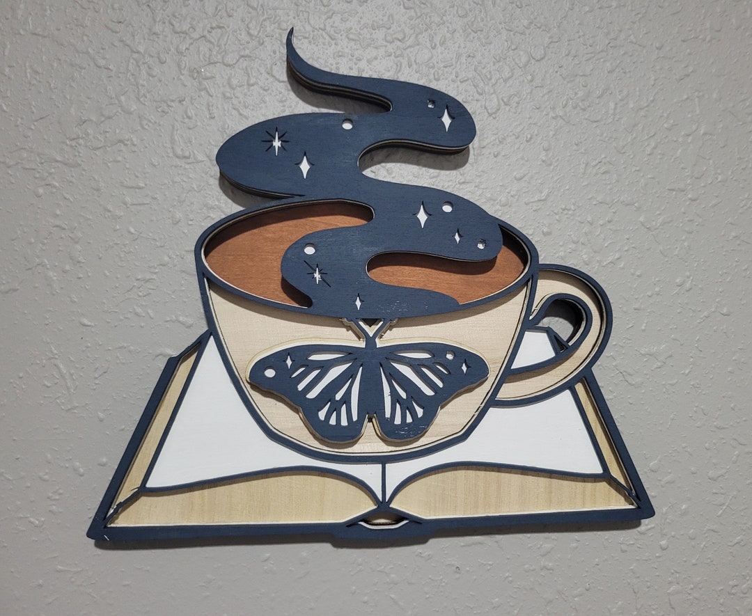 Layered Hot Coffee Cup Laser Cut - Etsy