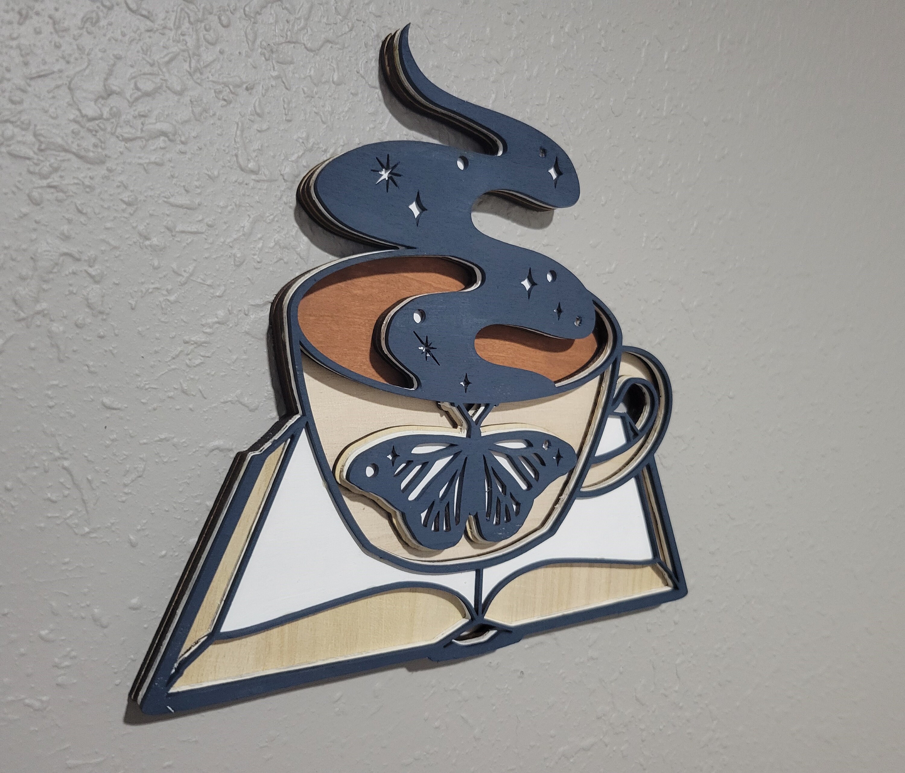 Layered Hot Coffee Cup Laser Cut - Etsy