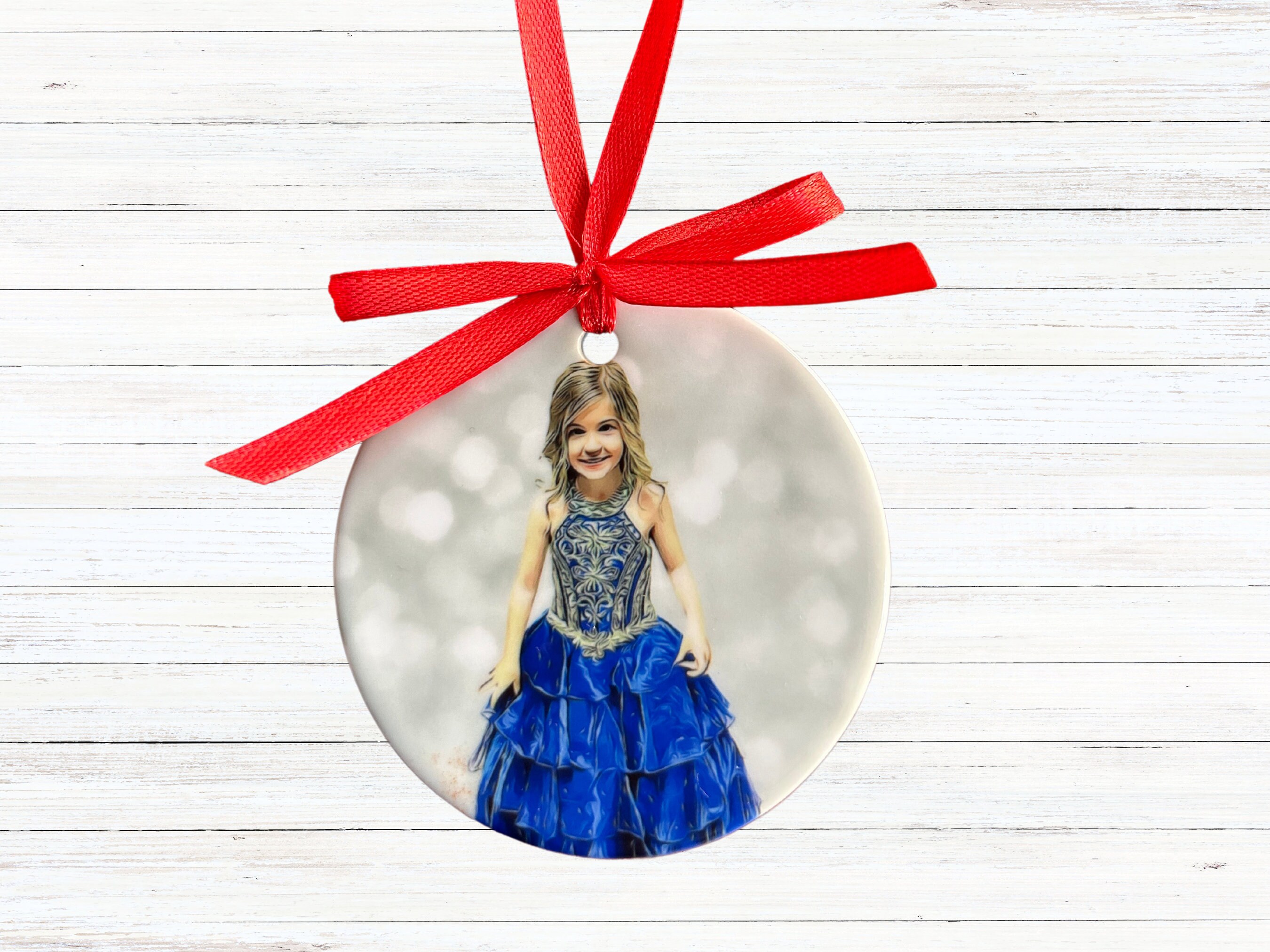 Custom Pageant Ceramic Ornament - Personalized Digital Art Keepsake - Etsy