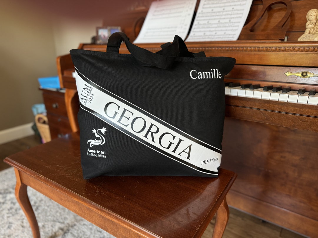 Custom Pageant Sash Replica Tote Bag, Titleholder Gift - Etsy