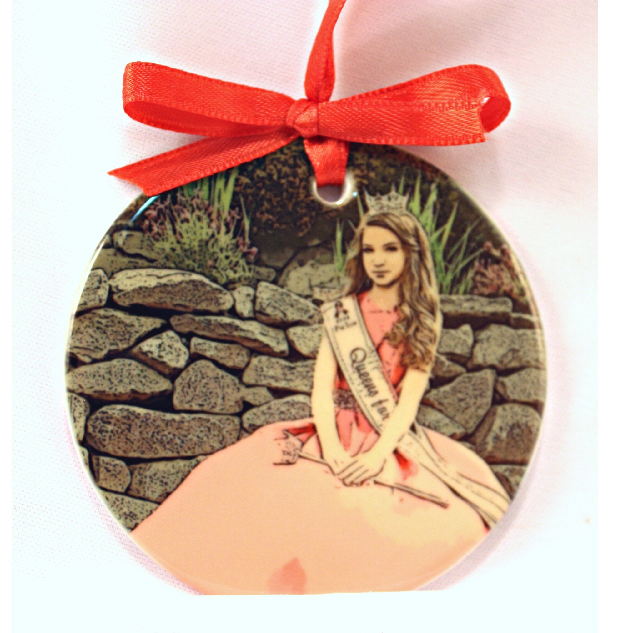 Custom Pageant Ceramic Ornament - Personalized Digital Art Keepsake - Etsy