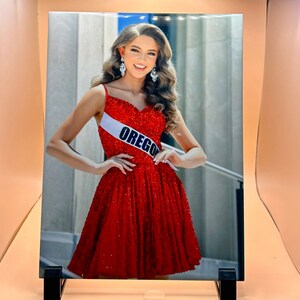 Photo Tile, 5x7 Photo, Pageant Photo, Pageant Gift, Christmas Gift ...