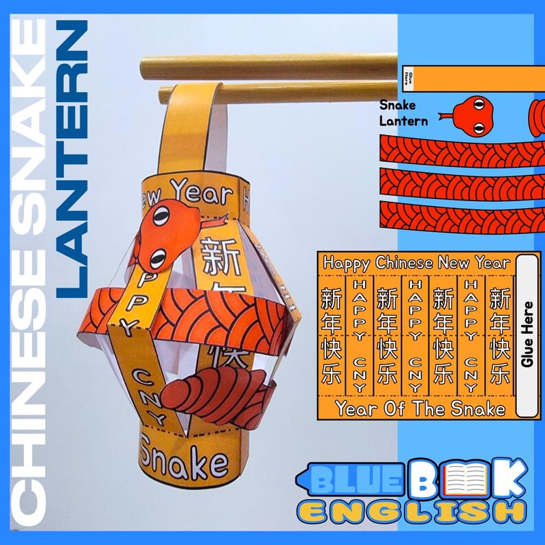 Wind Your Way Into the Chinese New Year With Our Snake Lantern Craft ...