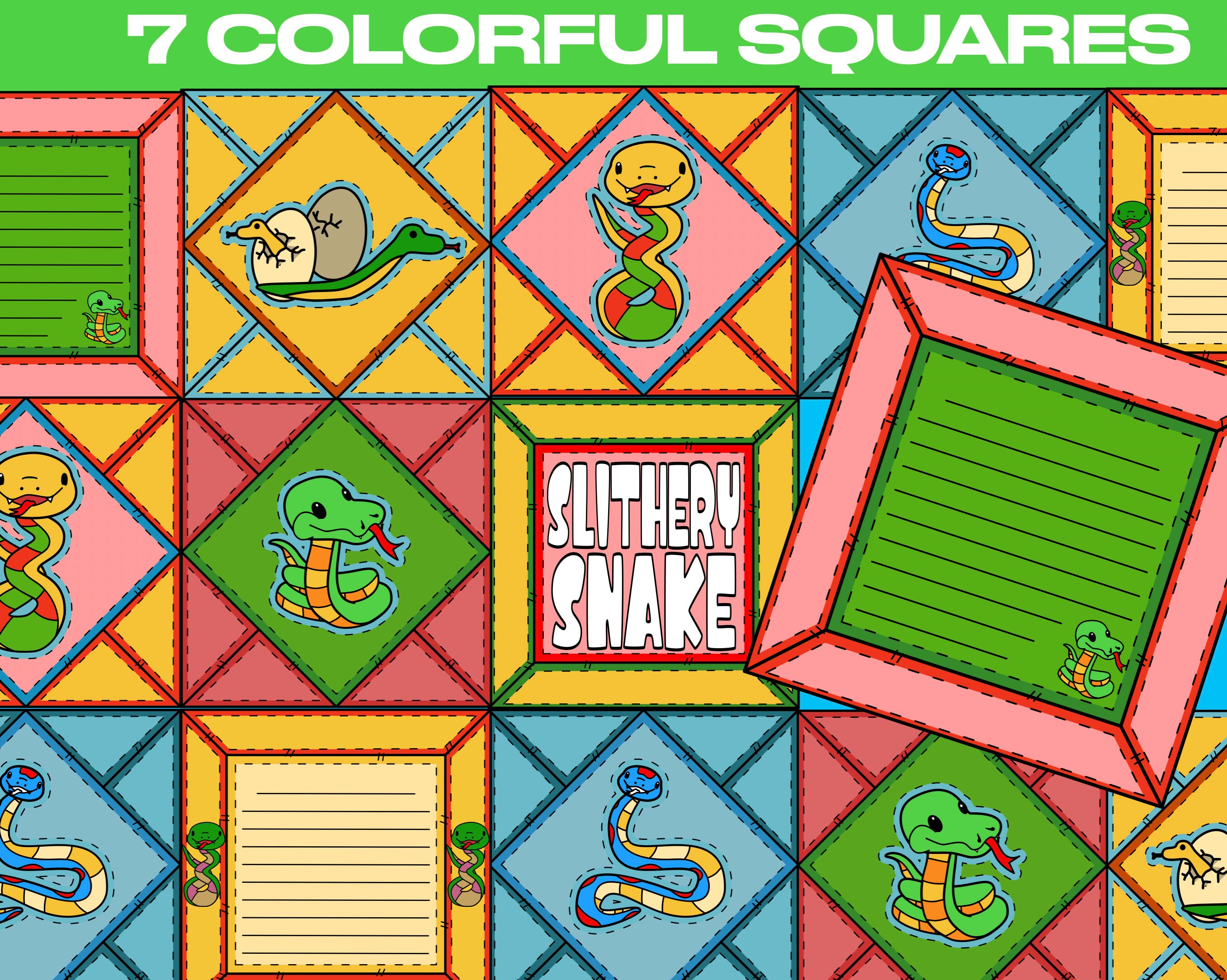 NEW! Snake Collaborative Quilt | Art + Writing Activity - Etsy
