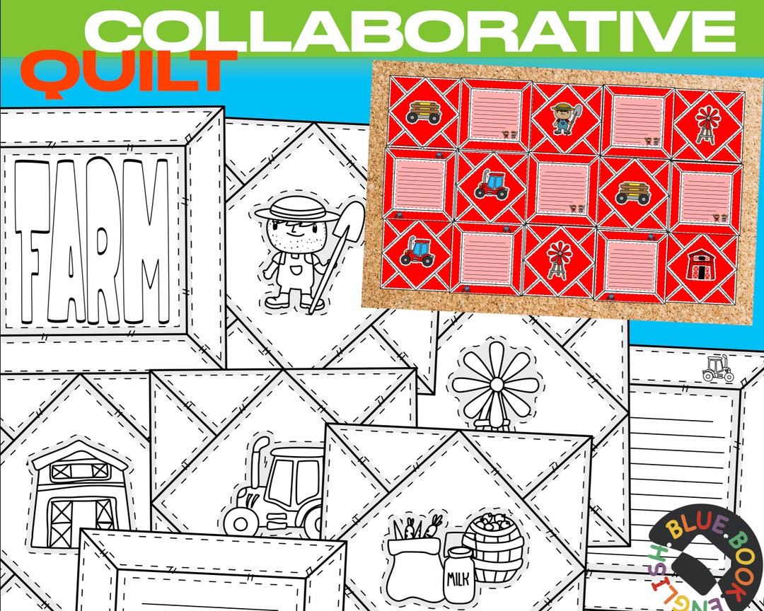 NEW Farm Collaborative Quilt Art Writing Activity - Etsy
