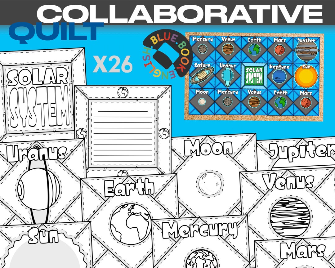 NEW! Solar System Collaborative Quilt | Art + Writing Activity - Etsy