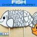 Friendly Fish Chopstick Puppet Craft, Ocean Animal (4 Pages) - Etsy