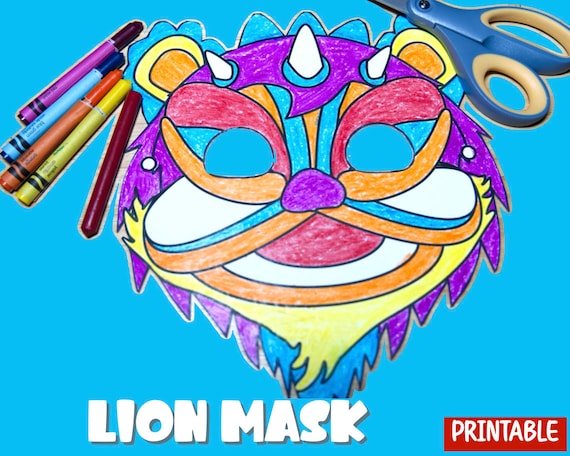 Chinese Dragon Mask Coloring Page Woo Jr Kids Activities