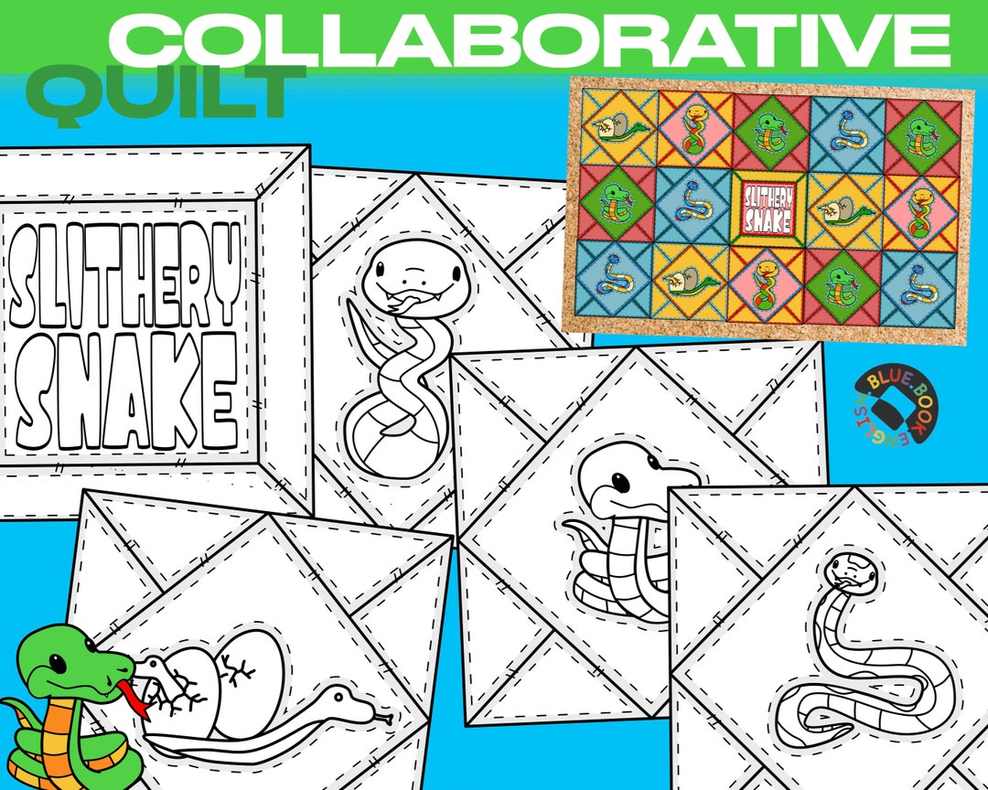 NEW! Snake Collaborative Quilt | Art + Writing Activity - Etsy