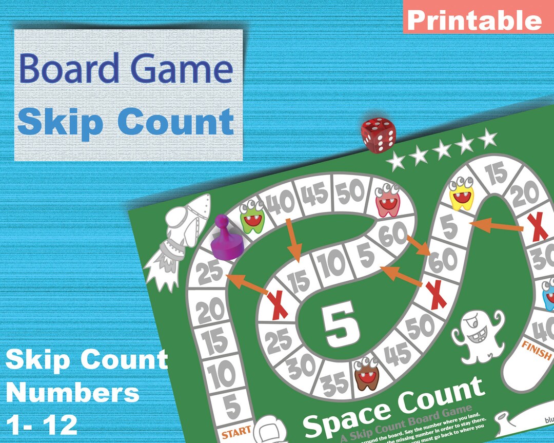 Skip Counting by 2s 5s 10s Game Count by 1s 3s 4s 6s 7s 8s 9s 11s 12s ...