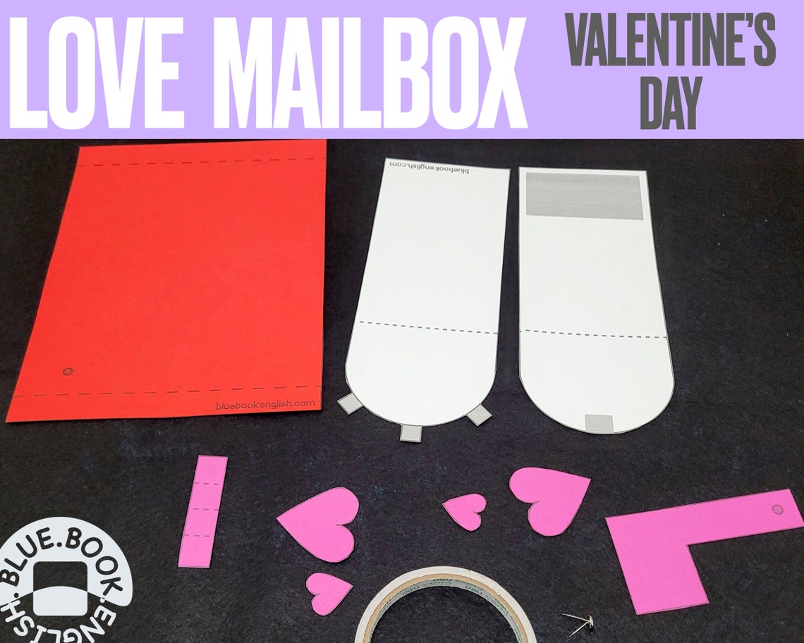 Love Mailbox Craft, Valentine's Day Printable Template, No Prep, - Etsy