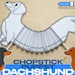 NEW! Pet Wiener Dog Chopstick Puppet Craft, Dachshund (8 Pages) - Etsy
