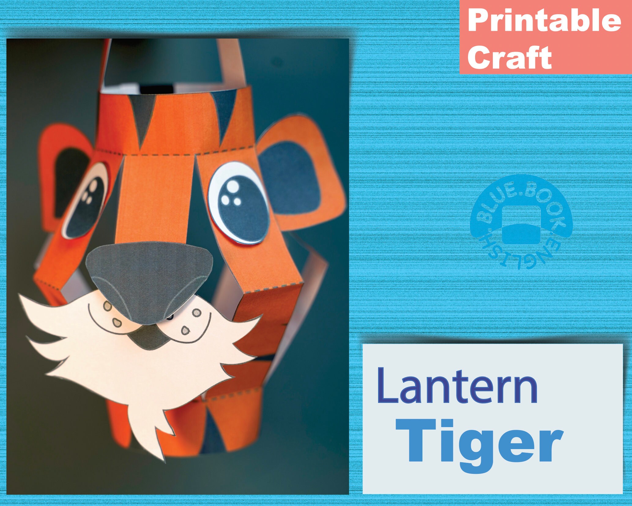 Tiger Lantern Craft Activity Chinese New Year CNY Coloring Printable ...