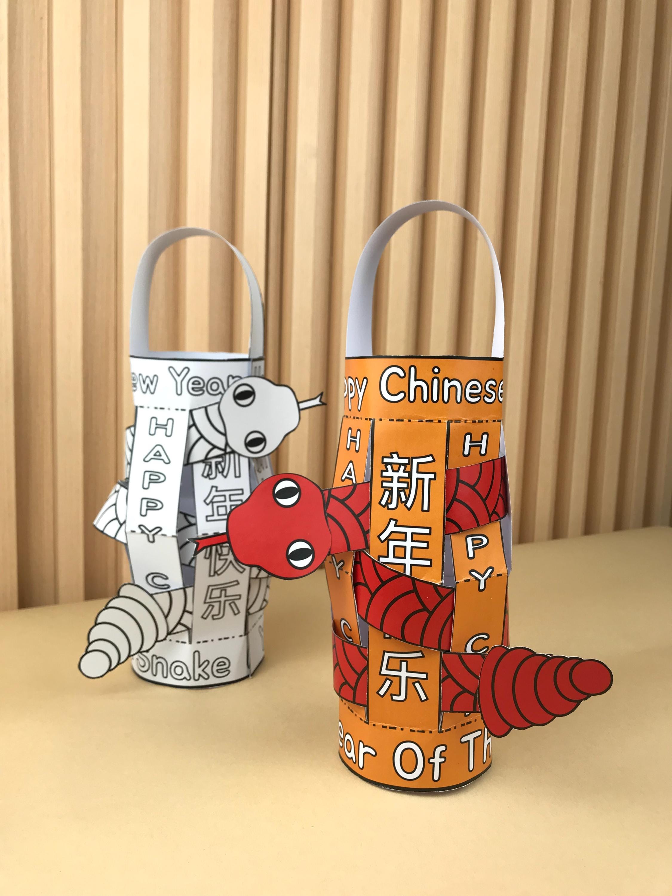 Wind Your Way Into the Chinese New Year With Our Snake Lantern Craft ...