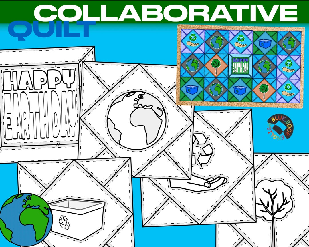 NEW Earth Day / Week Collaborative Quilt Art Writing Activity - Etsy