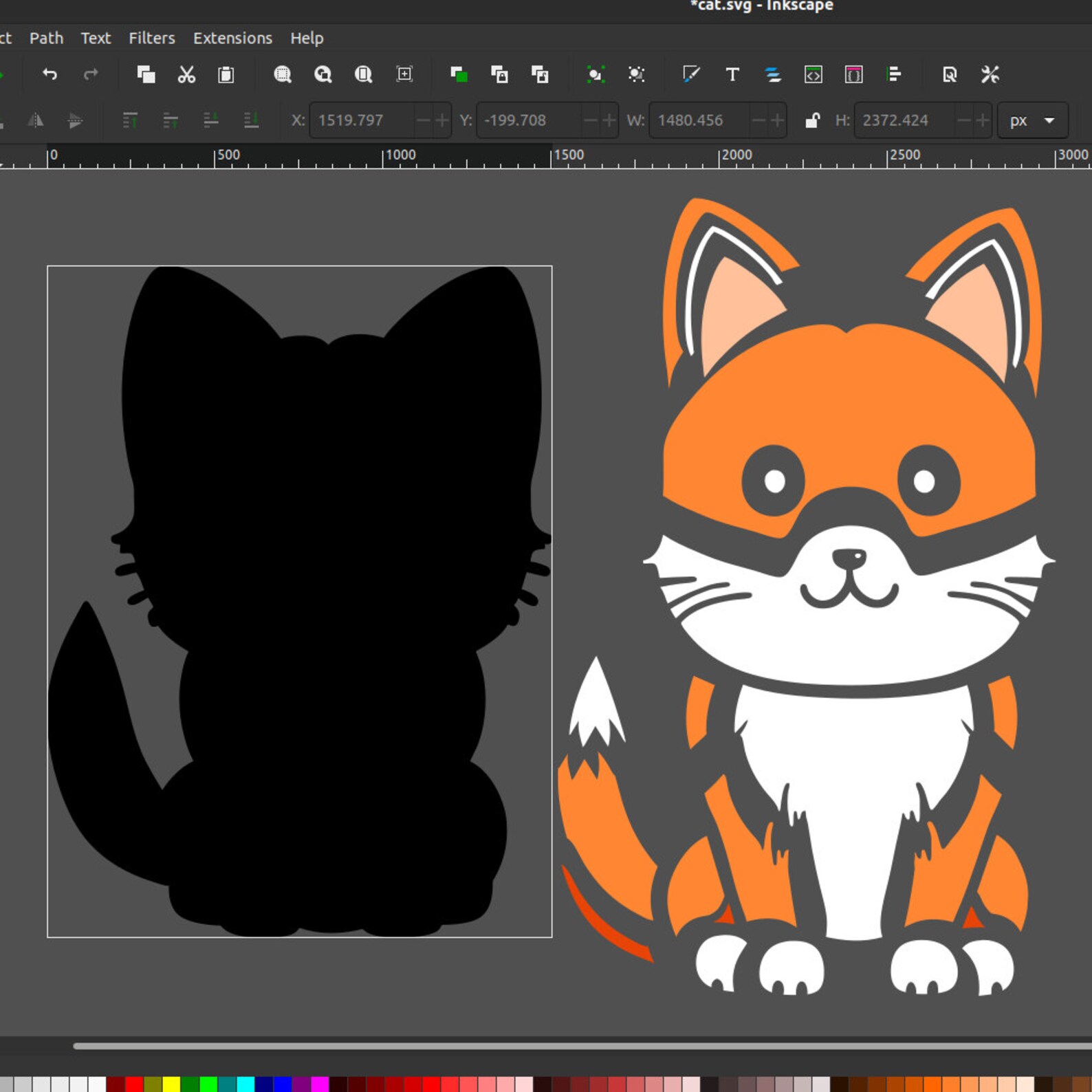 Cute Cat SVG | Cute Cat Clipart | Cute Feline Vector - Etsy