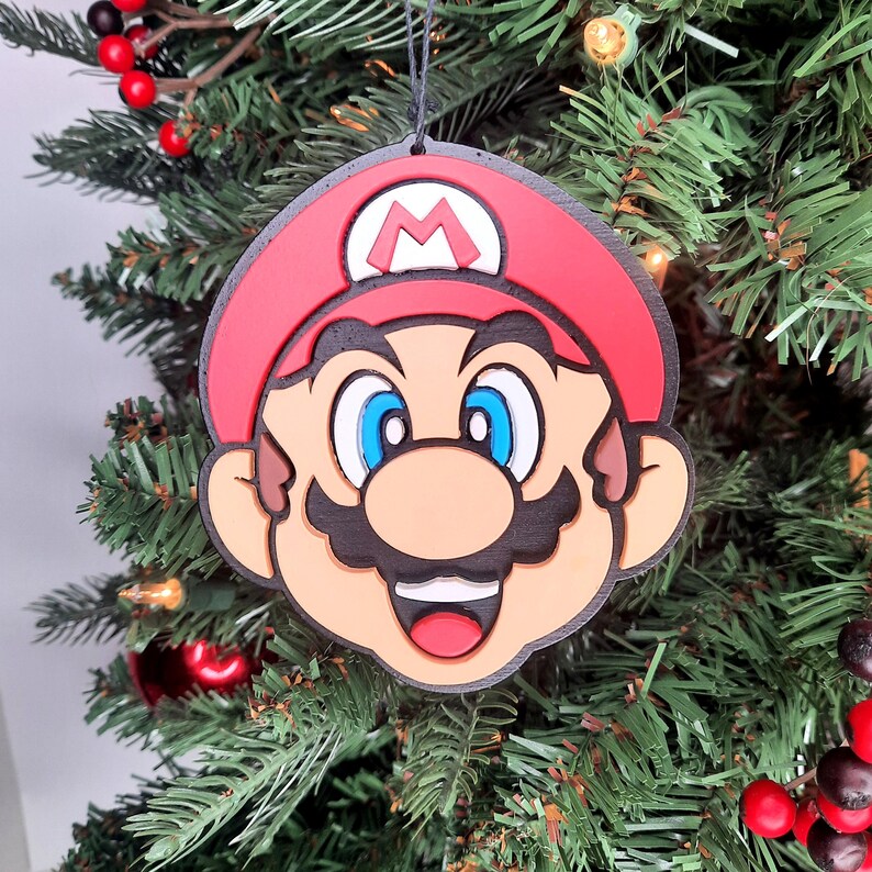 Mario Bros Christmas Ornaments - Etsy