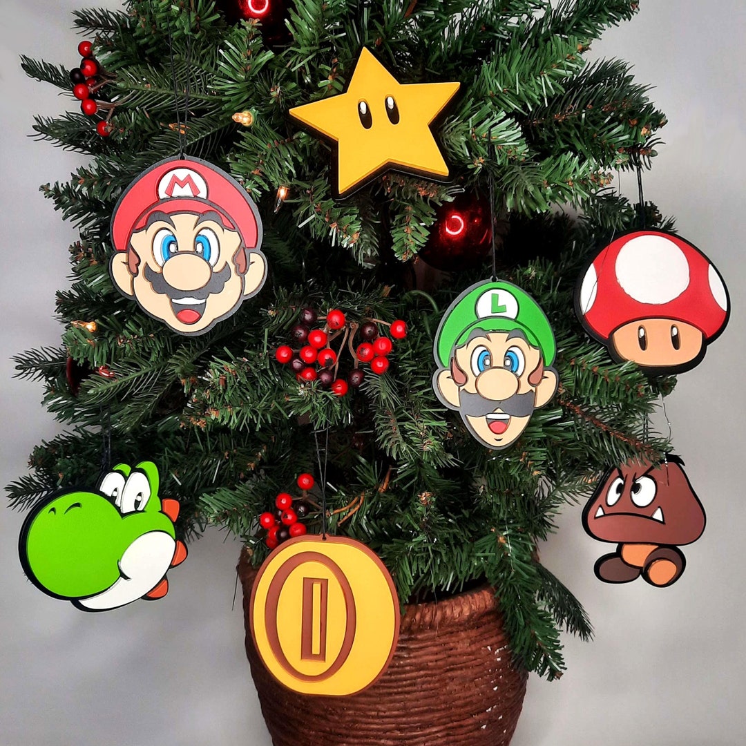 Mario Bros Christmas Ornaments - Etsy