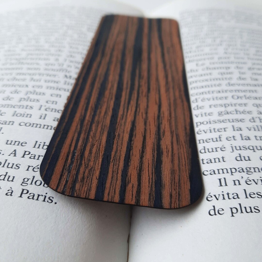 Macassar Ebony Wooden Bookmarks | Book Lovers Gift | Small Bookmark - Etsy
