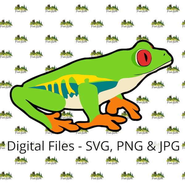 Red Eyed Tree Frogs Svg - Etsy