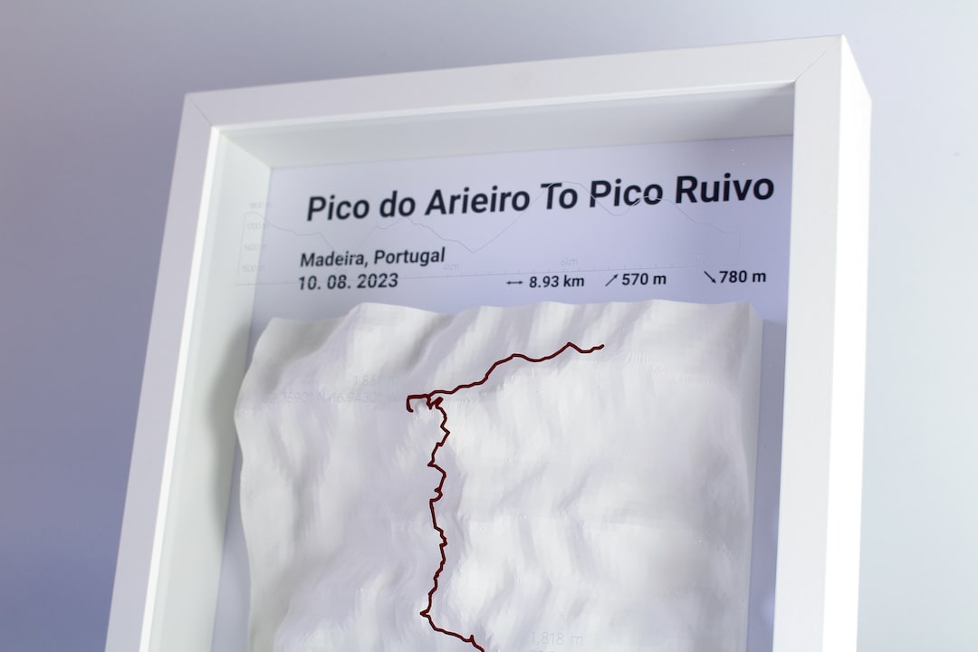 Personalized 3D Topographical Map of Your Adventure | Any Run, Hiking ...