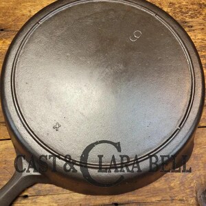 1940's Era Three Notch Lodge #9 W Raised X Cast Iron Skillet. the Clara ...