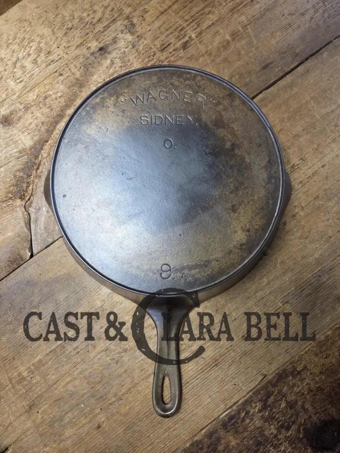 1920's Wagner Sidney O #9 "arc Straight" Skillet, Heat Ring. Beautiful ...