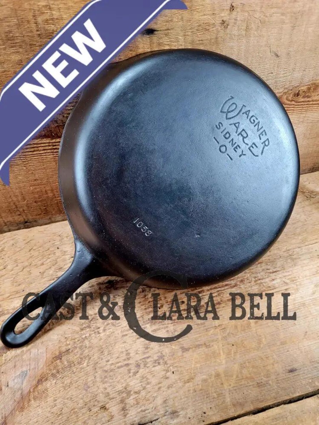 1930's Wagner Ware Sidney O 8 Skillet With Smooth Bottom, 1058 K ...