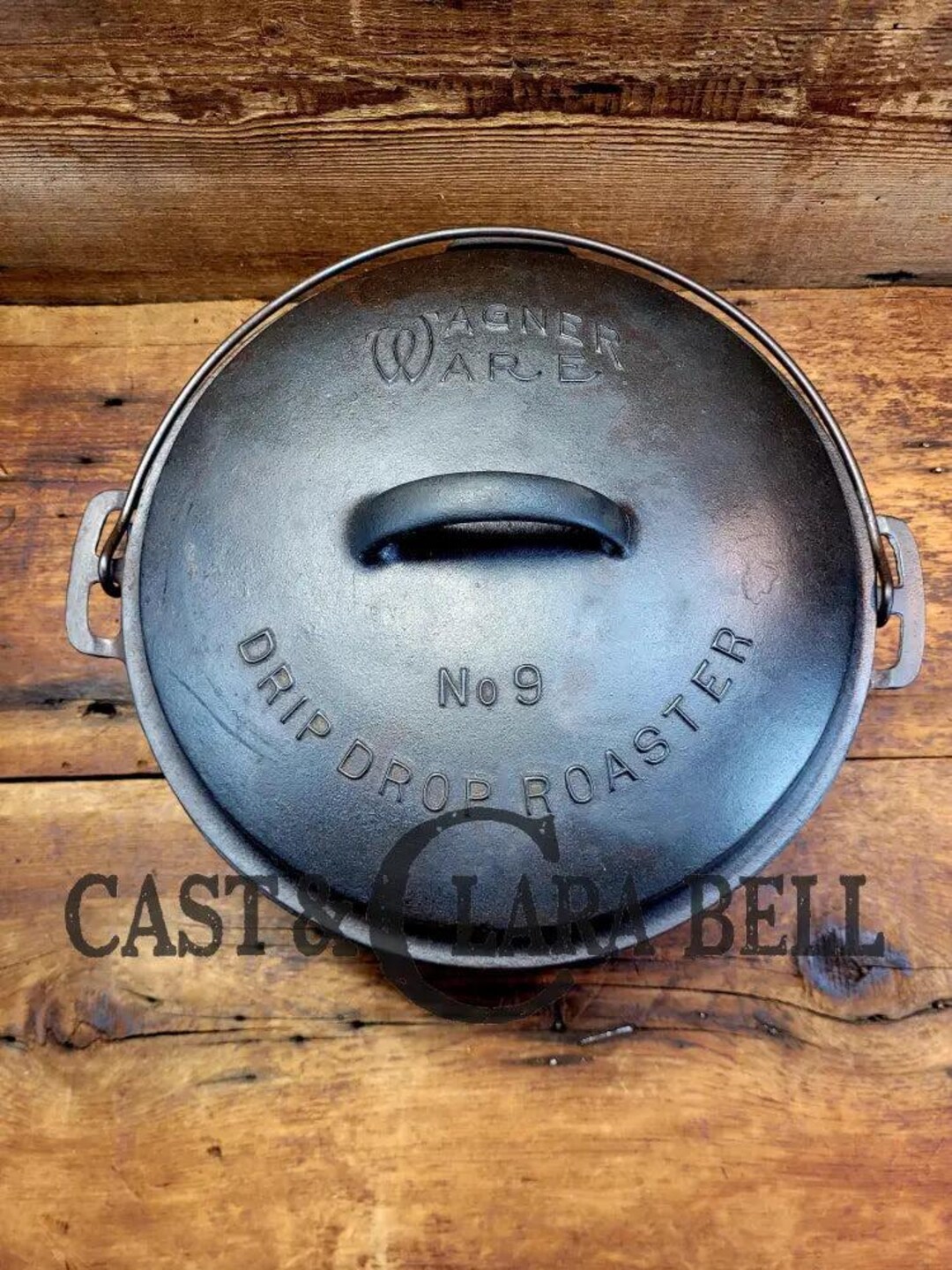 1930's Wagner Ware 9 Round Roaster Dutch Oven 1270 With Drip Drop ...