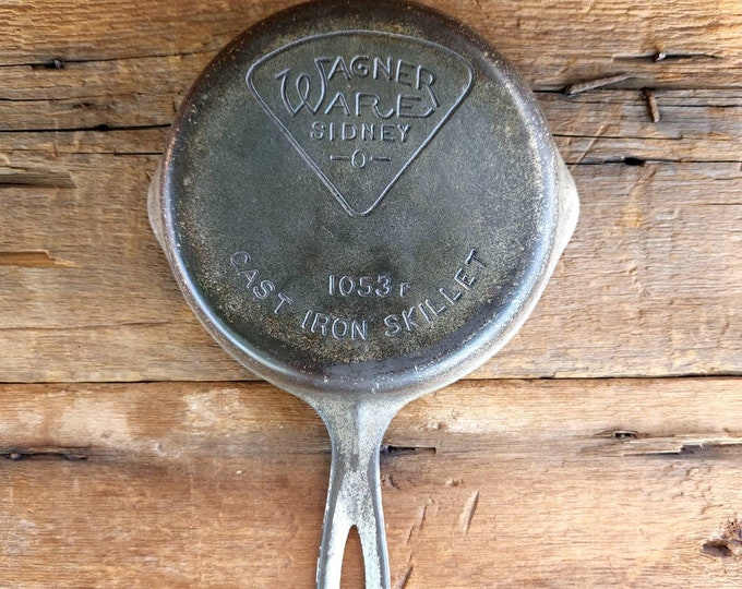 Pie Logo Wagner Ware Sidney -O- #3 Plated Skillet 1053 F. Restored and ...