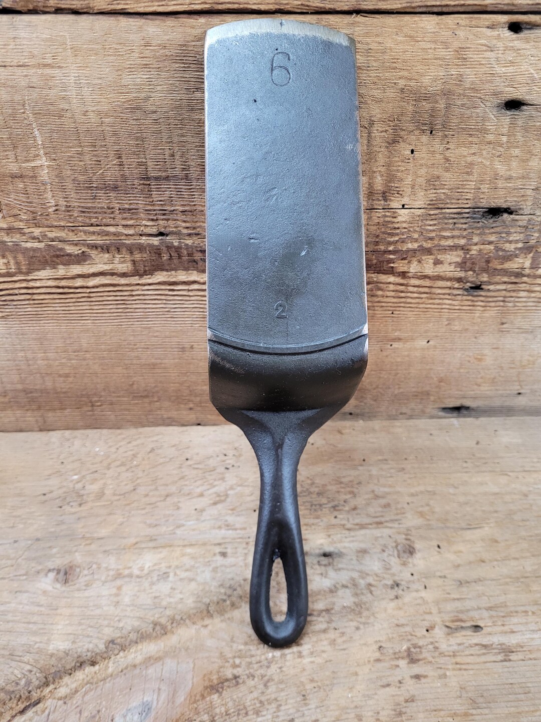 Custom Made Early 6 1900's Lodge Cast Iron Skillet Spatula. Reclaimed ...