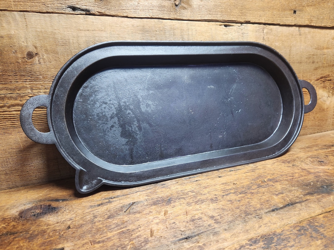 1800's Antique Gatemarked Cast Iron Fish Fryer With Single - Etsy
