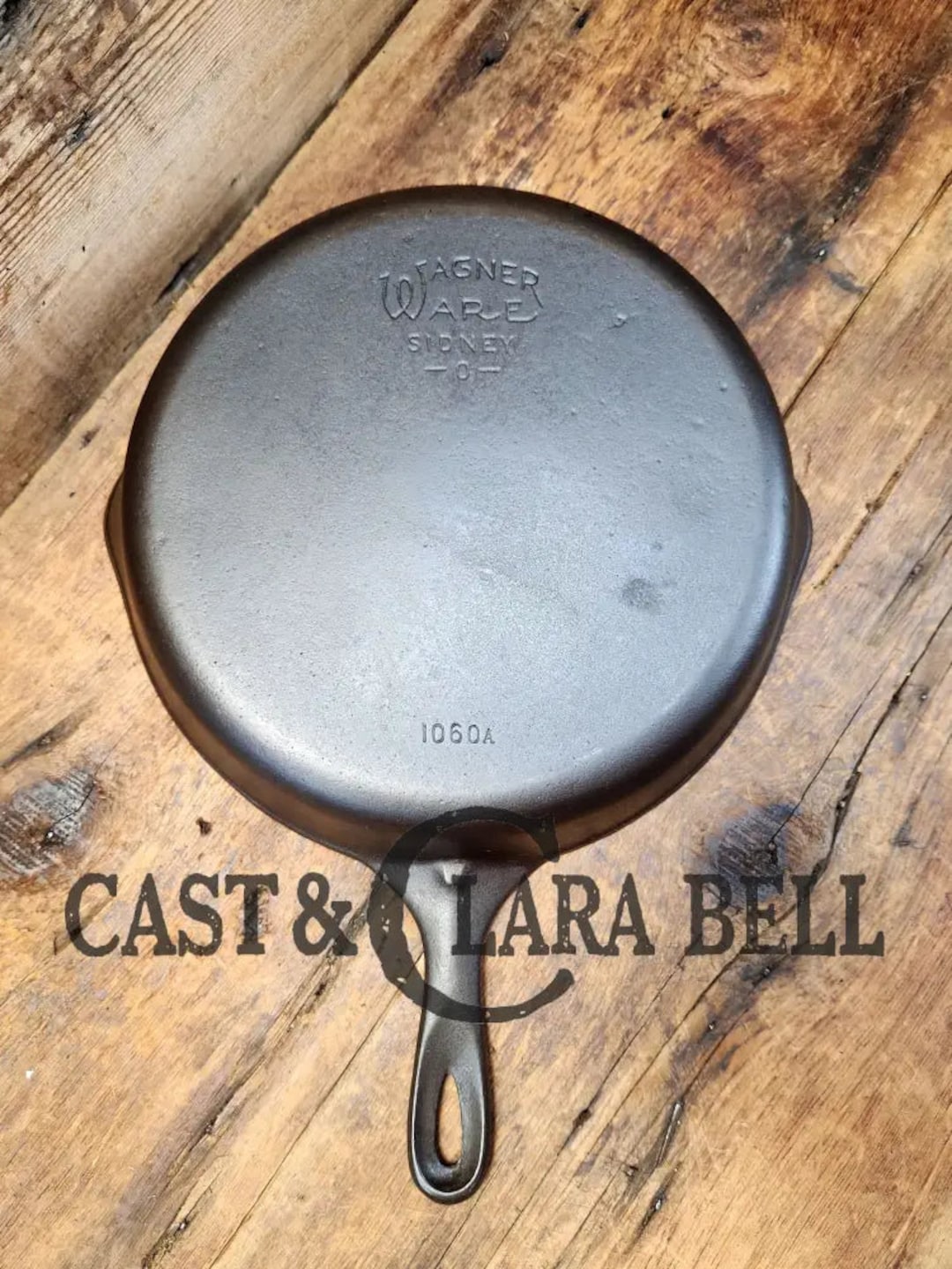Big 1930's Wagner Ware 10 Cast Iron Skillet With Stylized Logo, 1060 A ...