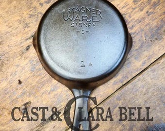 Wagner 10 Stylized Logo Cast Iron Skillet - Etsy