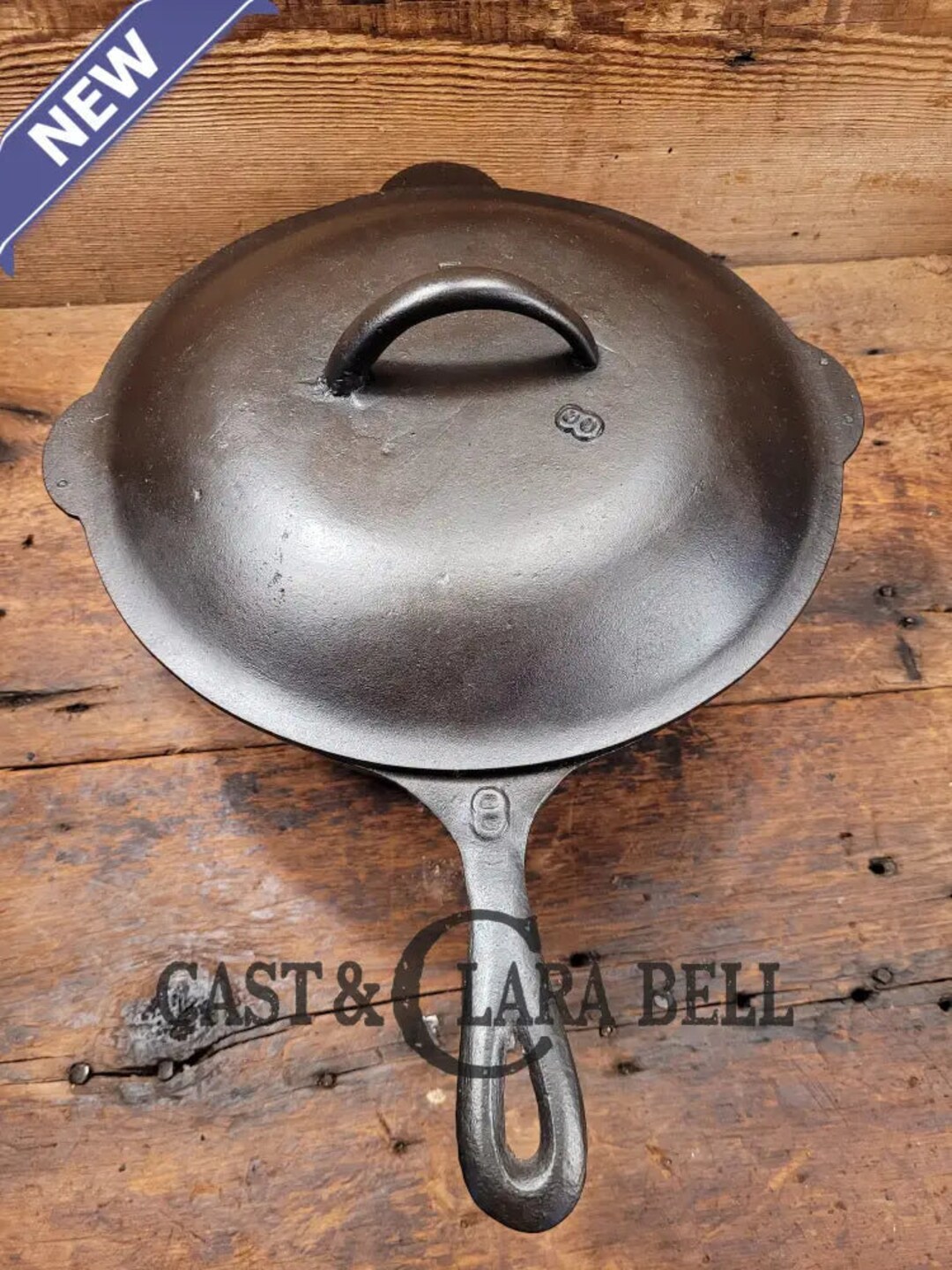Wow Early 1900's Lodge Made Single Notch Deep Skillet With Matching Lid ...