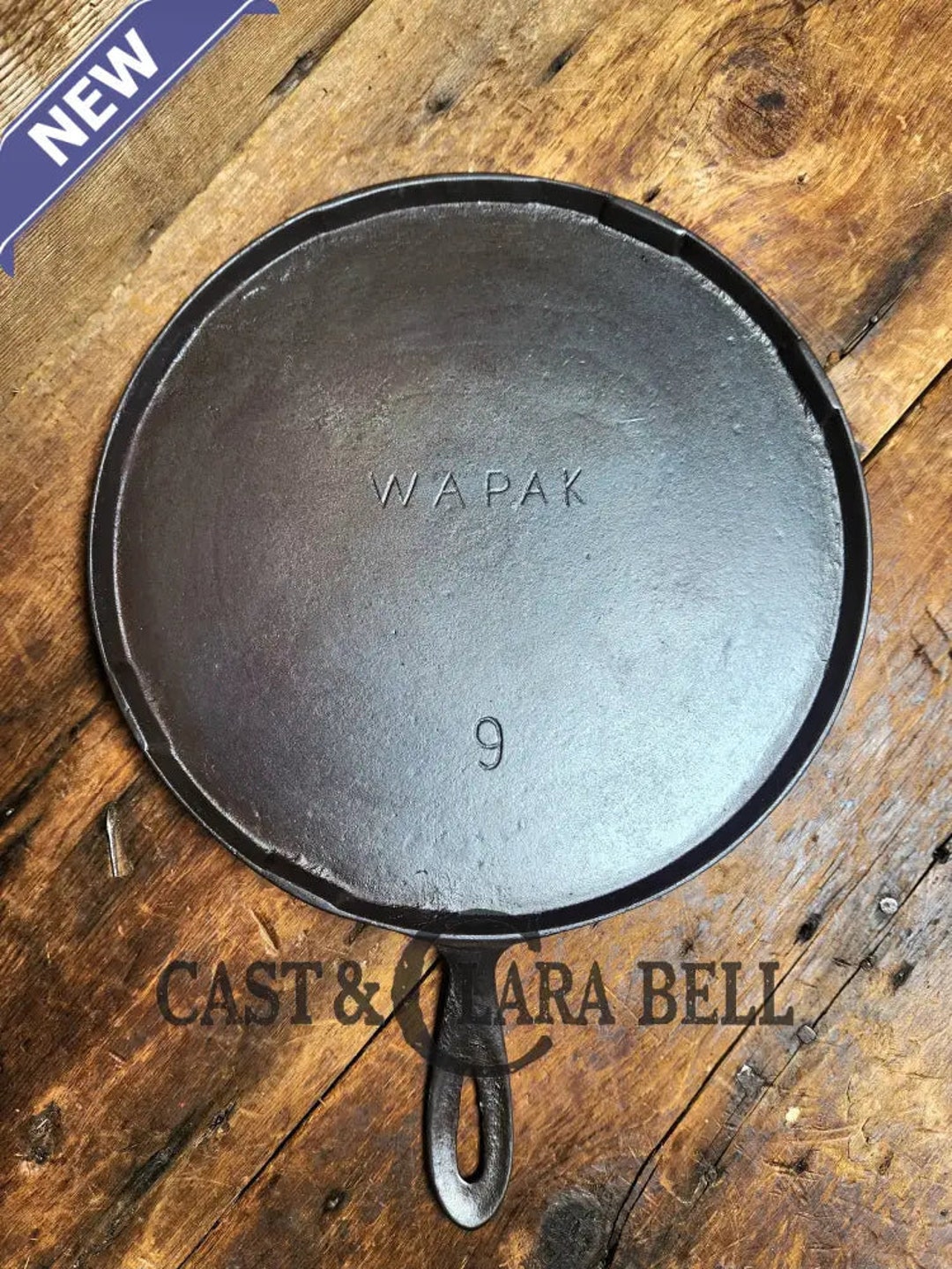 Awesome Large Wapak 9 Cast Iron Round Griddle. Straight Logo. - Etsy