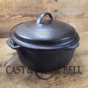 Beautiful Mid-century Fully Restored Wagnerware #8 Dutch Oven Sawtooth ...