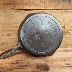 HTF 1920's Griswold Fully Marked Victor 7 Skillet With - Etsy