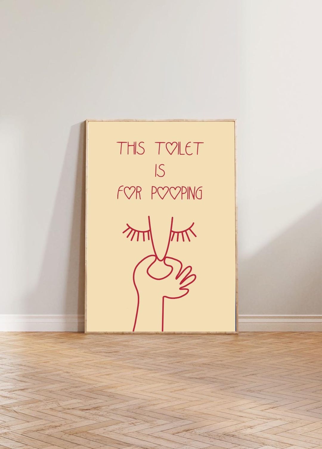 WC Decorative Poster the Toilet is for Pooping, Aesthetic and Fun ...