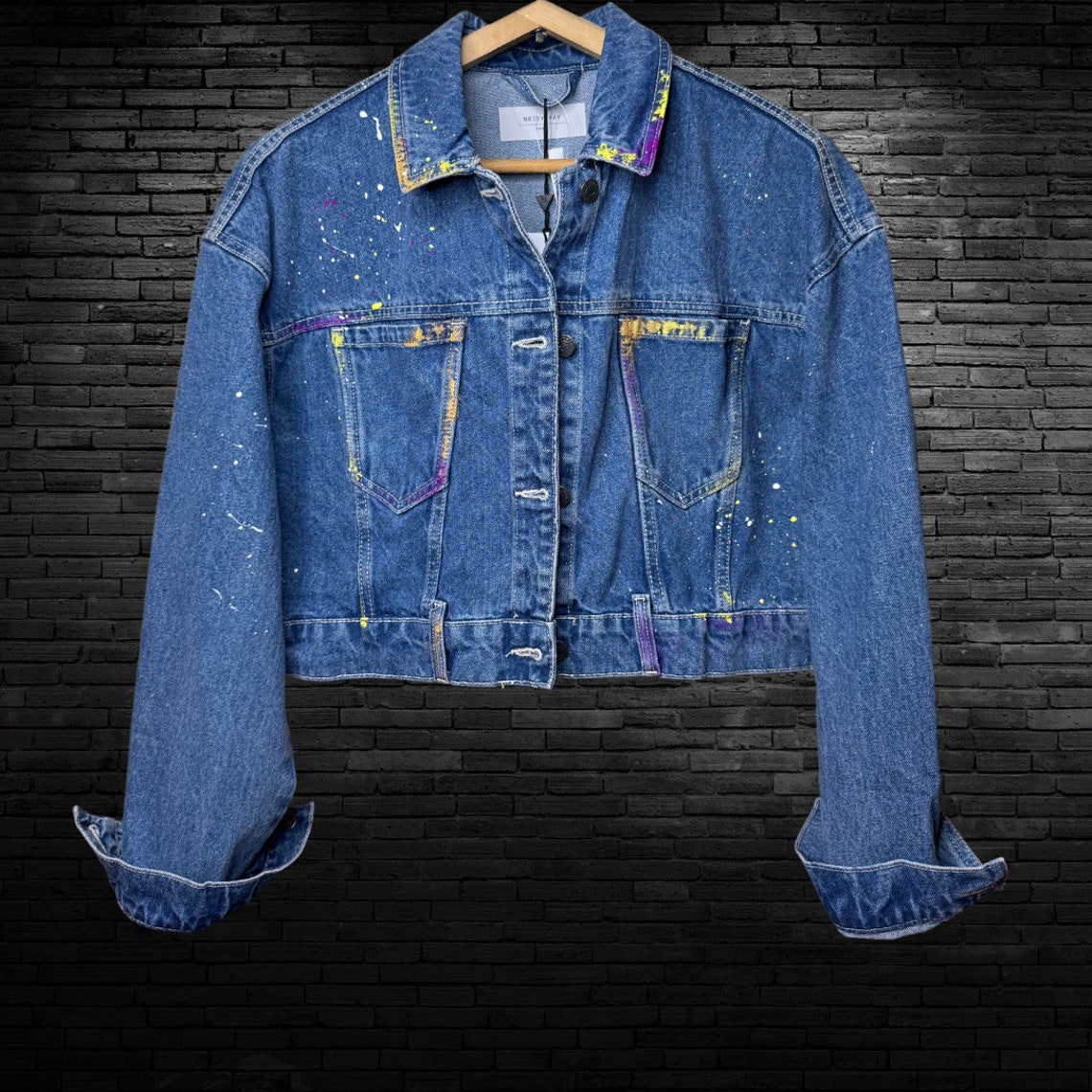 Hand Painted Denim Jacket Cartoon Donald Duck Love Jean Jacket - Etsy