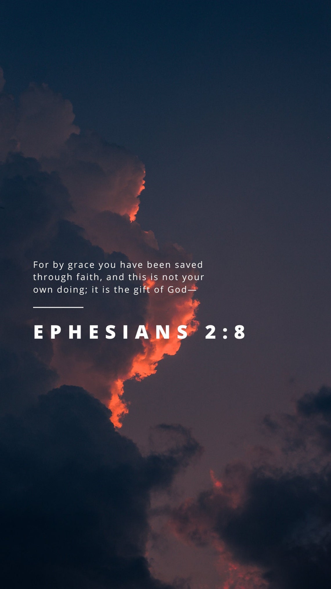 Ephesians 2:8, Bible Verse Wall Art - Etsy