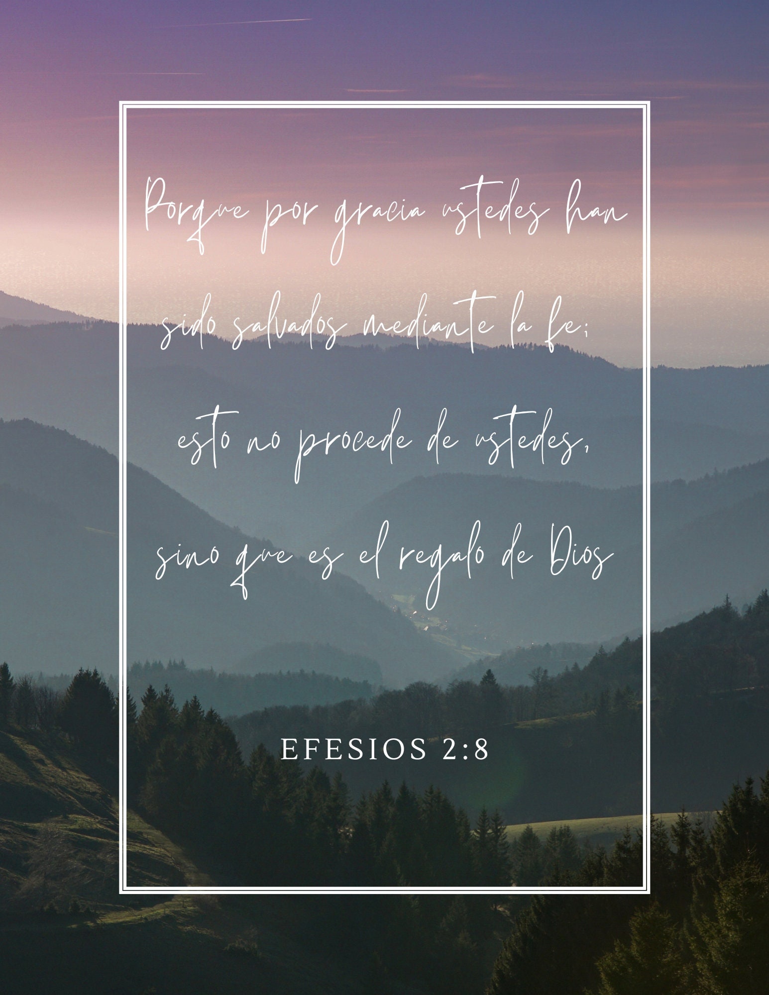 Ephesians 2 8 Spanish