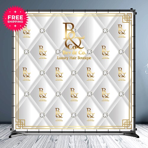 Custom Logo Personalized Step and Repeat Style Printed - Etsy Canada