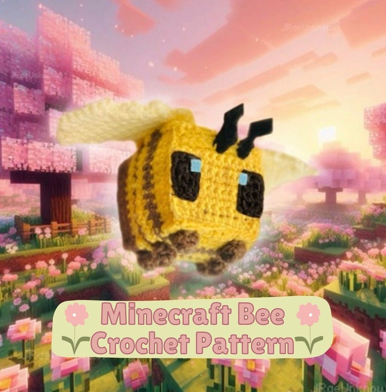 Minecraft Bee Crochet Plushie Pattern - Etsy