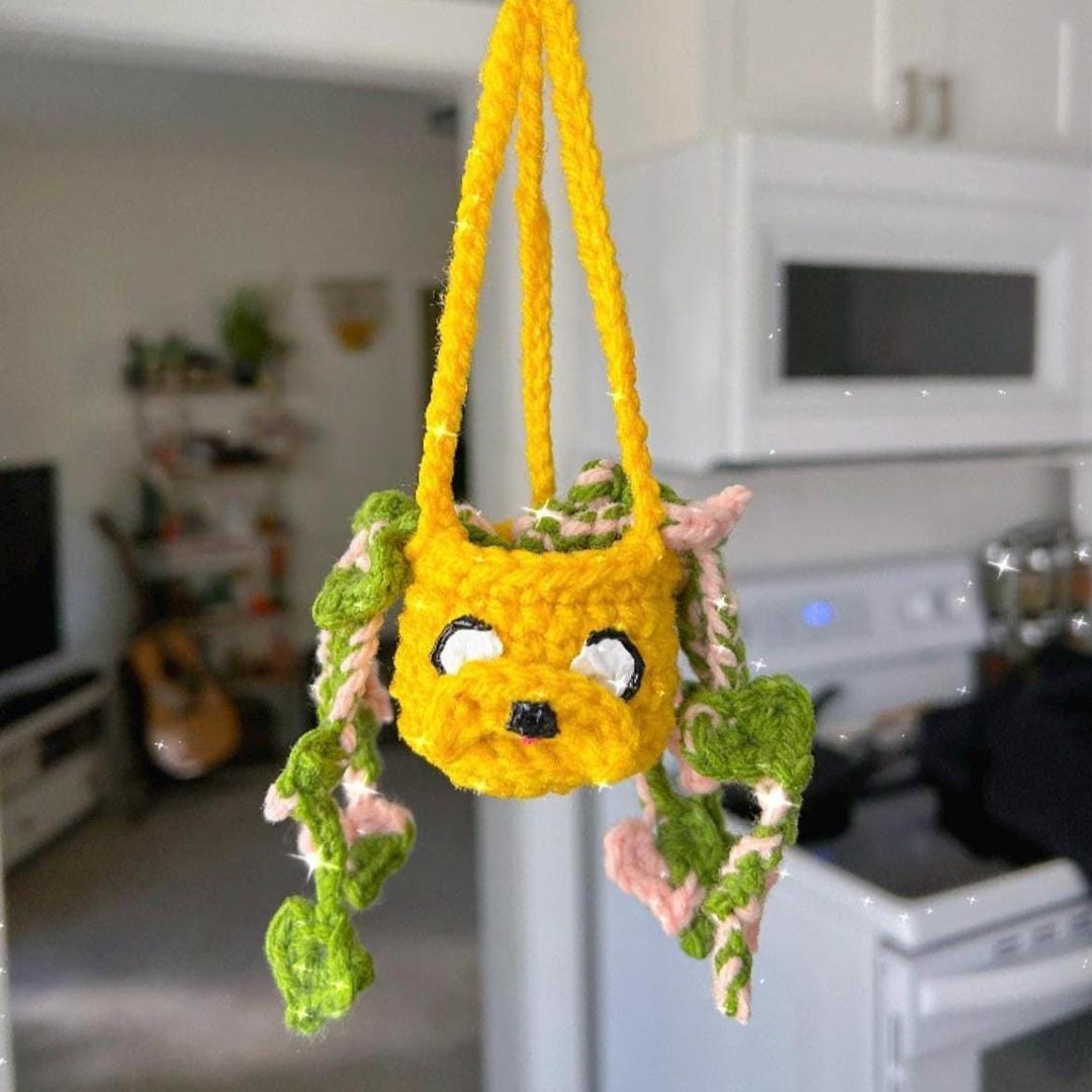 Handmade Hanging Adventure Time Jake Plant , Car Accessories, Rearview ...