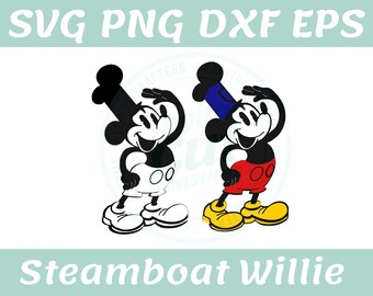 Steamboat Willie Svg | Etsy