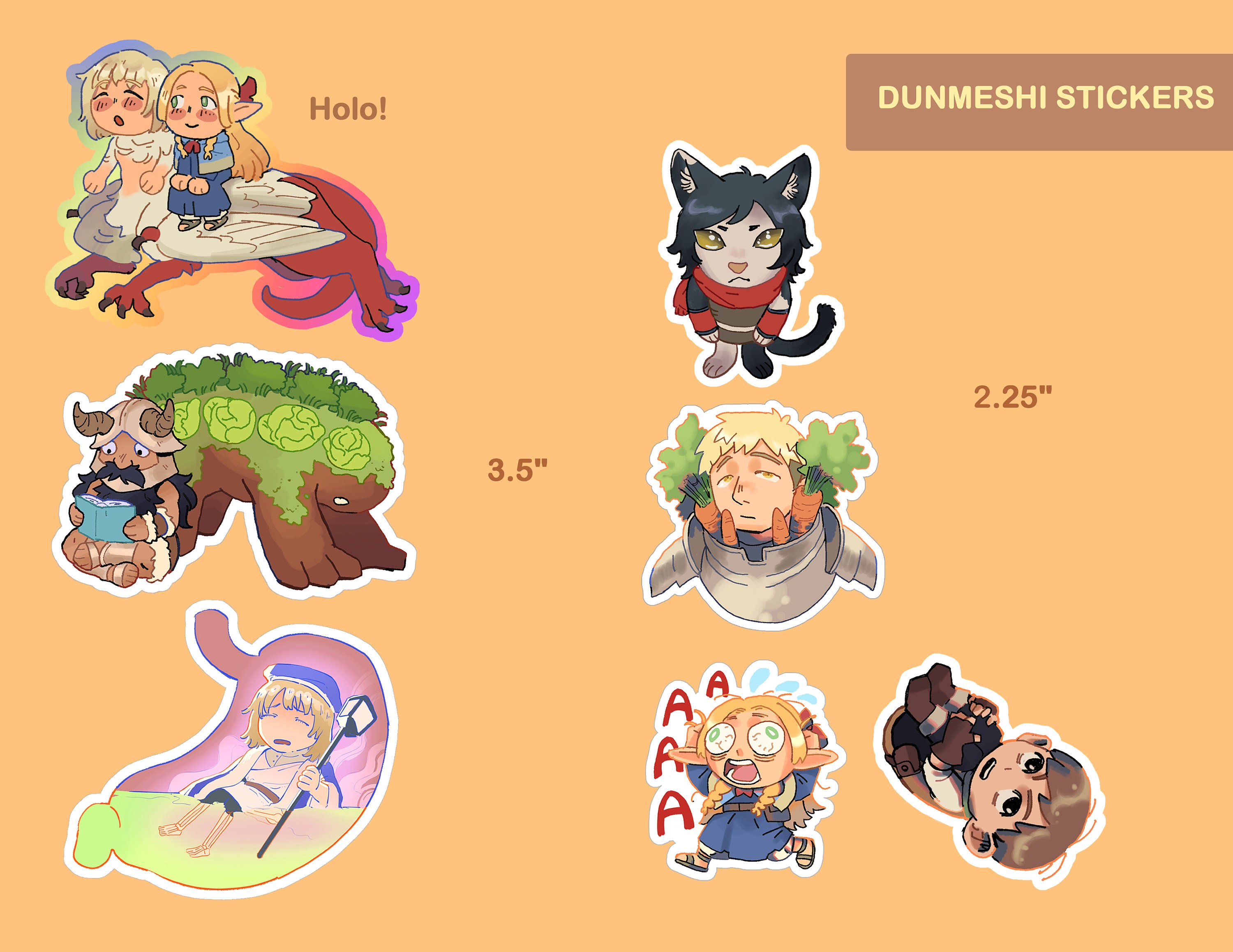 Dunmeshi Stickers - Etsy