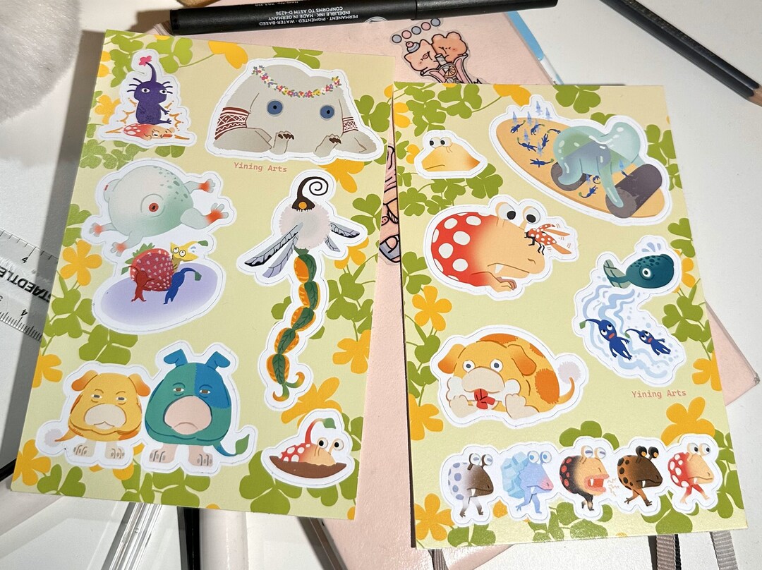 Pikmin Sticker Sheets - Etsy