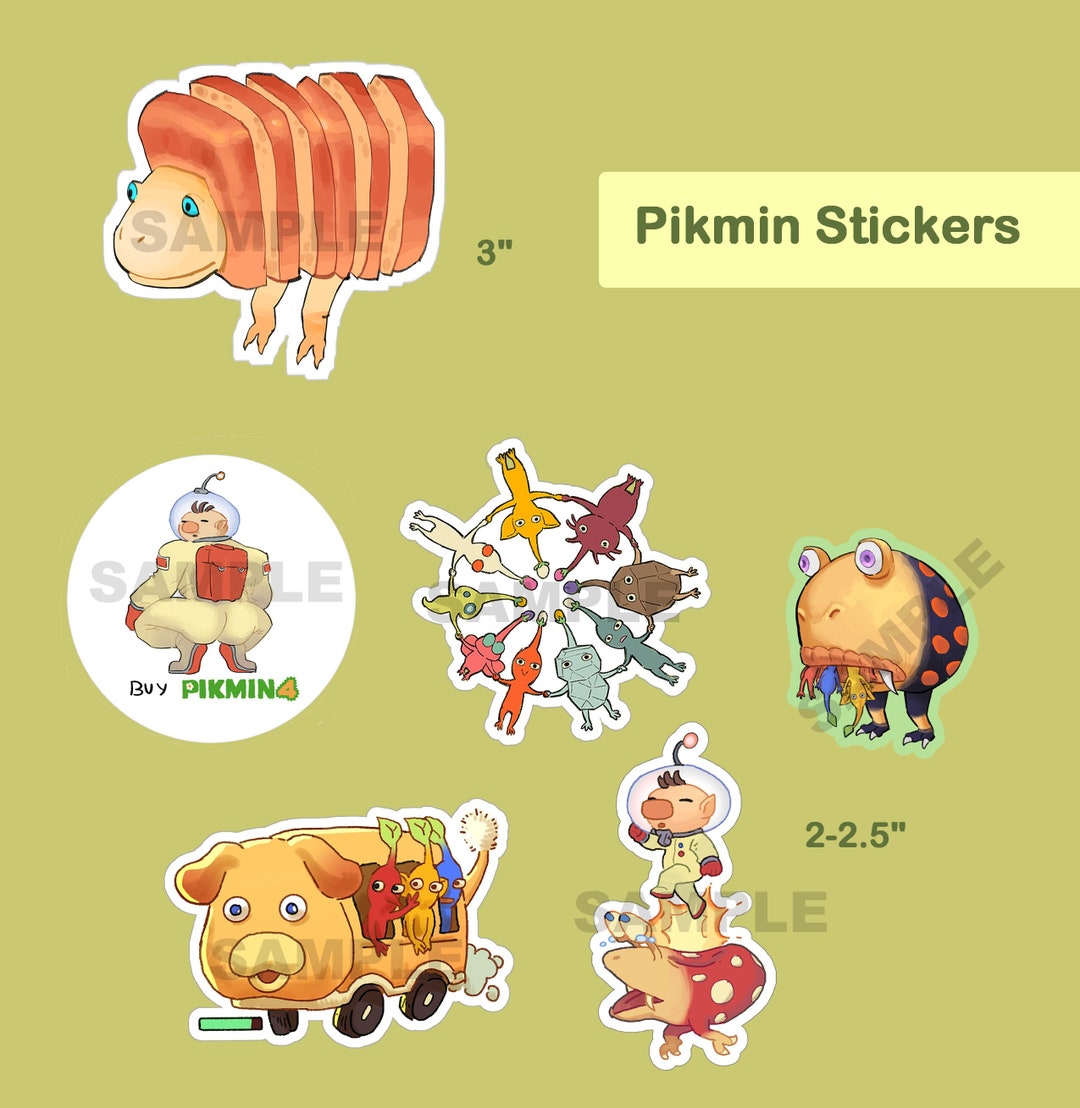 Pikmin Sticker Collection - Etsy