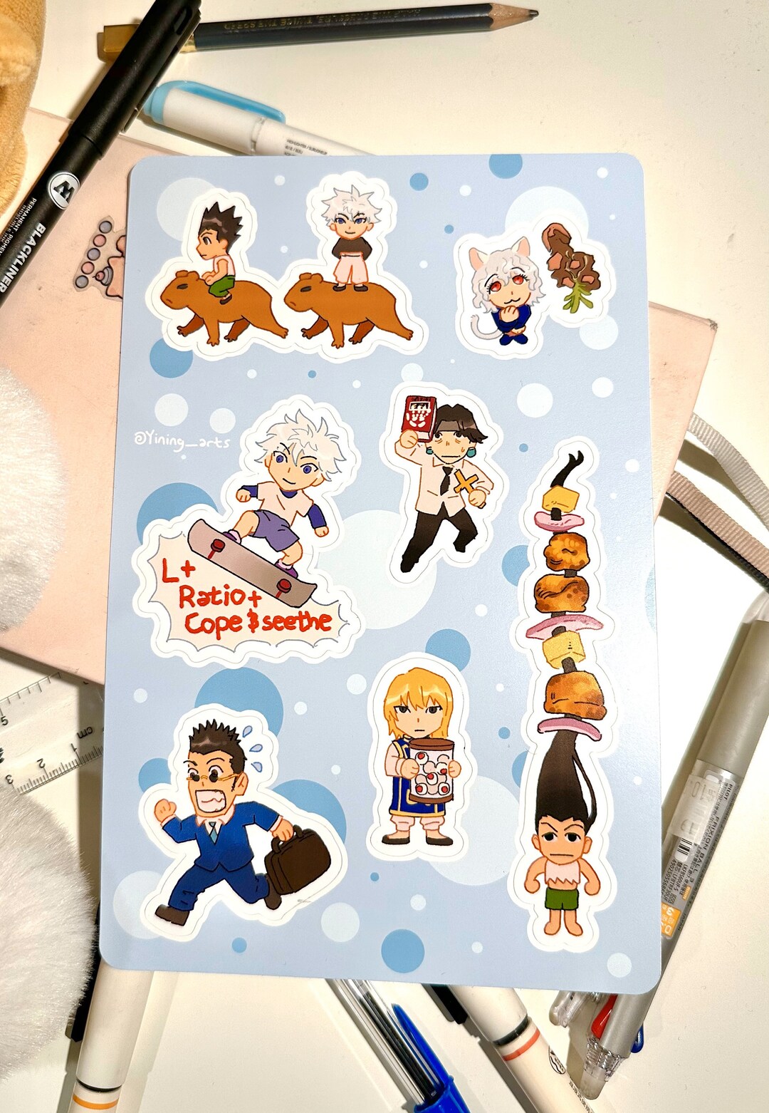 Hxh Sticker Sheet - Etsy